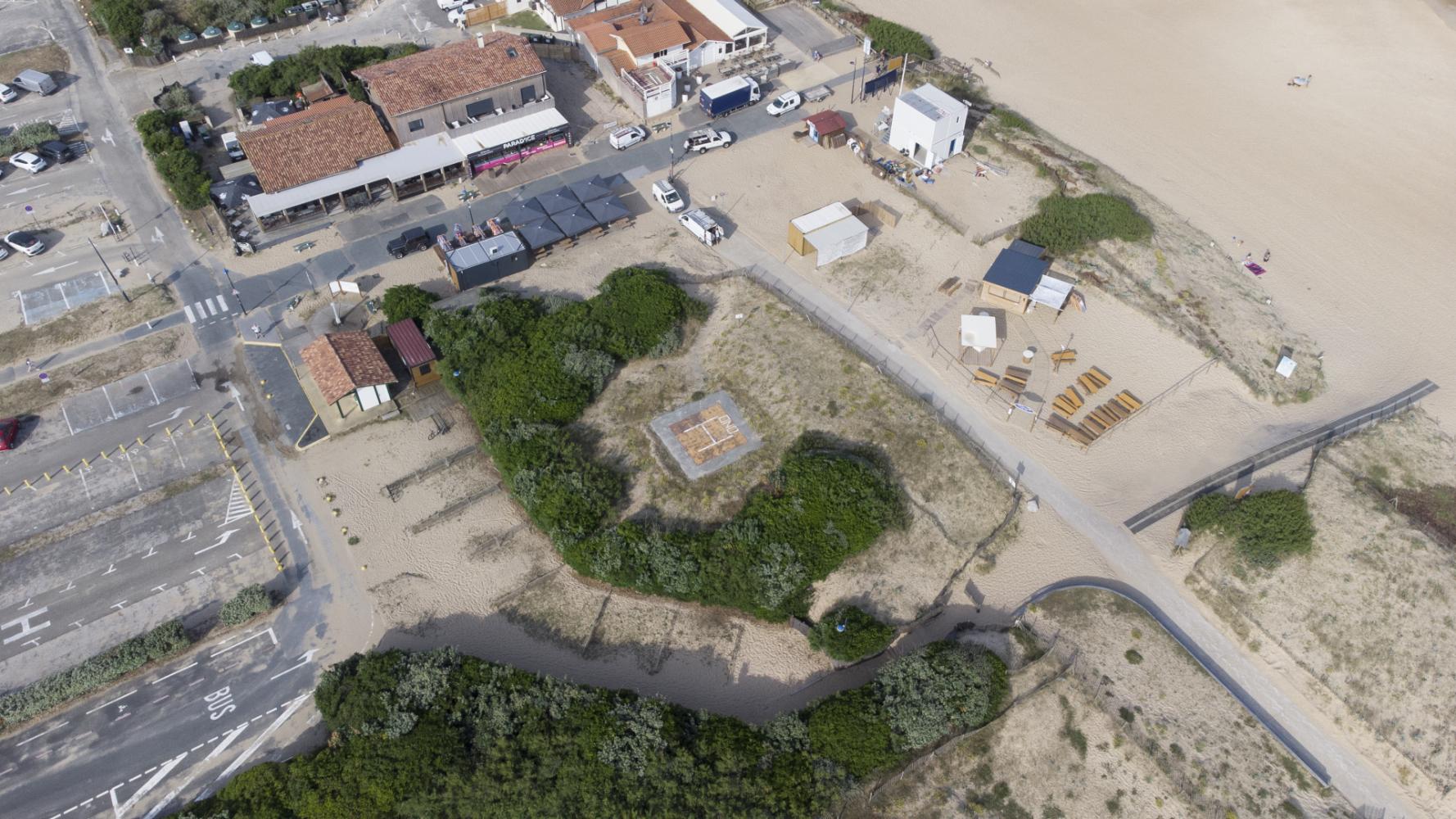 La nouvelle plage "Ondres-Océan", et son "Plan-plage", pour un ...